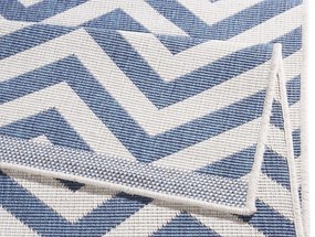 NORTHRUGS - Hanse Home koberce Kusový koberec Twin Supreme 103435 Palma blue creme – na ven i na doma - 80x150 cm