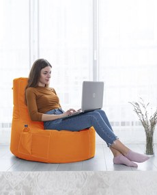 Atelier del Sofa Zahradní sedací vak EVA Sport - Orange, Oranžová