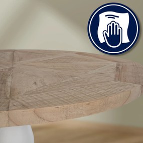 Jídelní stůl Roswell 90 cm – přírodní/bílá