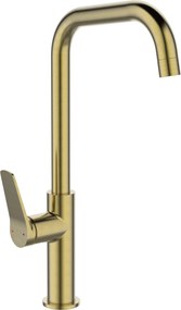 Invena Alonia, vysoká dřezová baterie h-373, zlatá matná, INV-BZ-70-009-V