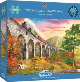 GIBSONS Puzzle Viadukt Glenfinnan / 1000 dílků / 68 x 49 cm