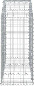 Klenutý gabionový koš 150 x 50 x 100/120 cm pozinkované železo 153455