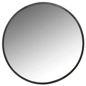 Villa Collection Kulaté zrcadlo s kovovým rámem Vardo Black 50 cm