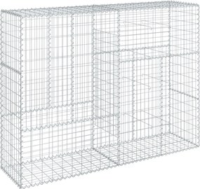 Gabionový koš s víkem 200 x 50 x 150 cm pozinkované železo 3295155