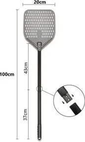UG Grill Pizza lopata perforovaná 100cm
