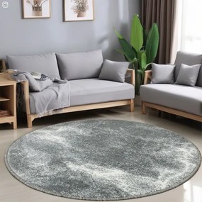 Koberec Lima 9553B šedý / krémový kruh