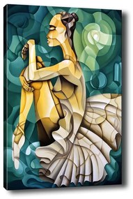 Obraz Tablo Center Geometric Ballerina, 100 x 140 cm