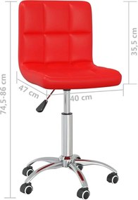 vidaXL Otočné jídelní židle 2 ks umělá kůže [334346] Barva: krémová
