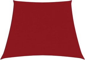 vidaXL Stínicí plachta oxfordská látka lichoběžník 3/5 x 4 m [135133] Barva: Červená
