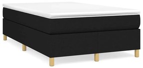 Box spring postel s matrací černá 120x190 cm textil 3269692