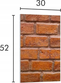 Skleněná Deska Na Krájení 30x52 Cihla