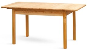 STIMA Jídelní stůl PINO R (borovice) - ROZKLAD ROZMĚR: (š/h/v) 120 x 80 x 75 cm (+35 cm rozklad)