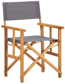 Režisérské židle 2 ks masivní akáciové dřevo,  45947