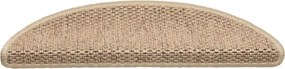 Samolepicí rohože na schody Sisal-Look 30 ks 56x17x3 cm Písek 3365867