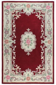 Červený vlněný koberec Flair Rugs Aubusson, 75 x 150 cm