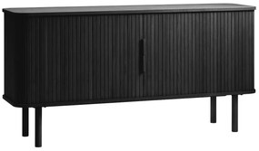 OnaDnes -20% Černá dubová komoda Unique Furniture Cavo 160 x 45 cm
