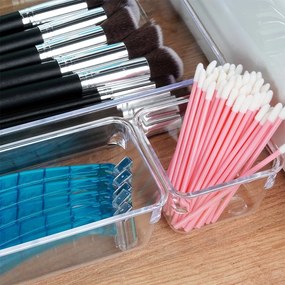 VILDE Sada 4 krabiček, organizér, vložka do zásuvky, transparent FLEXI