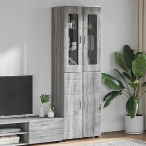 Vysoký bufet FLORIN 60 x 35 x 182 cm Šedá Sonoma 3397920