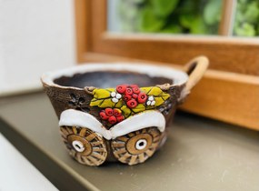 Keramika Javorník Vozíček miska - bobulky