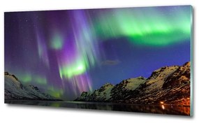 Wallmuralia Foto obraz skleněný horizontální Polární záře 100x50