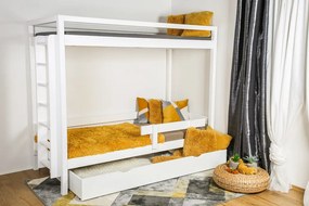 MAXIDO Dětská patrová postel Vali 180x80 bílá