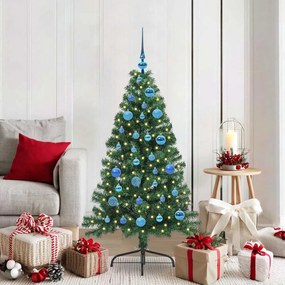 Umělý osvětlený vánoční stromeček Zelená 150 cm PVC 3397005