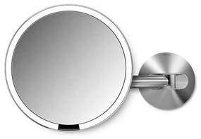 Simplehuman Kosmetická zrcadla - Kosmetické nástěnné zrcátko s LED osvětlením, matná nerez ST3003