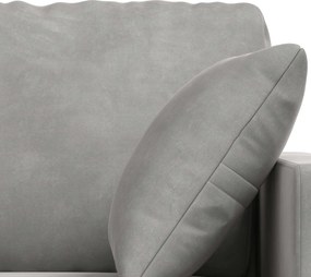 Set pohovek 2 ks Světle šedá samet 3407595