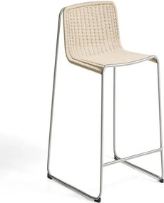 Béžová kovová zahradní barová židle Tavari – Kave Home