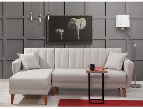 Atelier del sofa Rozkladatelná rohová pohovka AQUA krémová levý roh 867UNQ1401