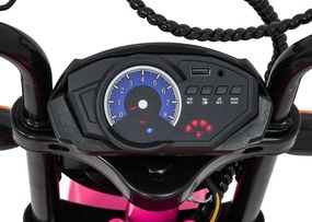 Elektrická motorka SUPERMOTO růžová