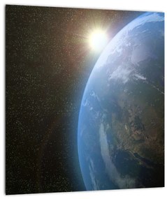 Obraz země z vesmíru (30x30 cm)