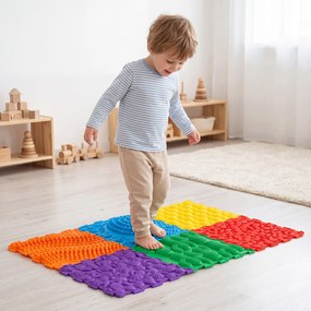 Costway Senzorická podložka pro nalepení ortopedické hrací podložky – 30 × 30 cm