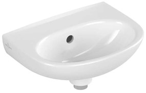 Villeroy & Boch O.novo - Umývátko 36x28 cm, s přepadem, bez otvoru pro baterii, CeramicPlus, alpská bílá 434036R1