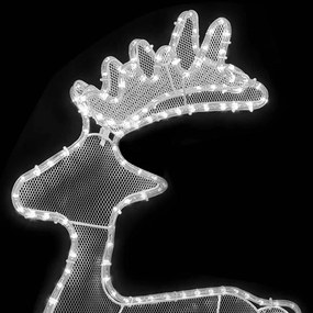 Sob vánoční dekorace s výpletem 306 LED diod 60 x 24 x 89 cm 329823