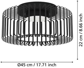 Eglo 900722 - LED RGBW Stmívatelné stropní svítidlo GINESTRONE-Z LED/22W/230V