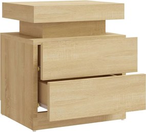 Noční stolek dub sonoma 45 x 35 x 52 cm kompozitní dřevo 326852