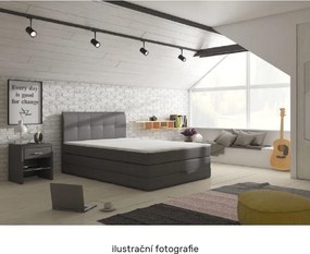 Postel, 140x200, šedá , VERONA MEGAKOMFORT