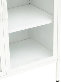 Bílá ocelová vitrína 80x102x40 cm Acier – Premier Housewares