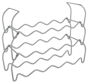 Třípatrový držák na 12 lahví vína Metaltex Wine, délka 45 cm