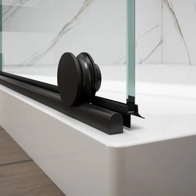 Gelco Spirit Black sprchový kout obdélníkový 140 x 80 x 200 cm L/P varianta posuvné černá čiré sklo GI1014BGI3580B