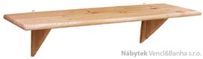 dřevěná závěsná polička z masivního dřeva borovice drewfilip 60