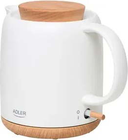 Adler AD 1304 bílá / Rychlovarná konvice / 1200W / 1L / keramická