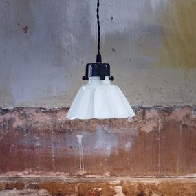 Strömshaga Závěsná lampa Margareta Antique White, bílá barva, kov, textil