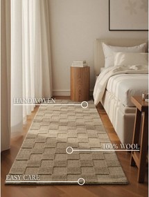 Hnědý ručně tkaný vlněný běhoun 80x200 cm Scala – Villeroy&amp;Boch