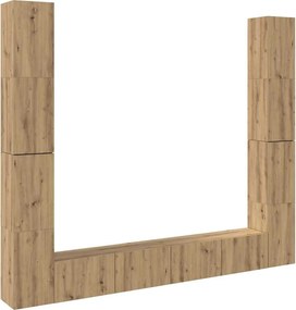 Nástěnné TV skříňky 6 ks dub artisan kompozitní 3328988