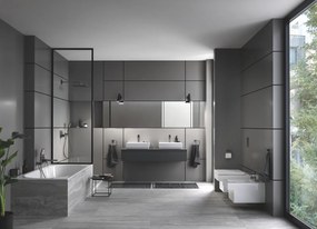 GROHE Rainshower SmartActive 130 Cube - Ruční sprcha 3 proudy, kartáčovaný Hard Graphite 26582AL0