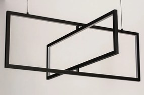 Závěsné LED svítidlo nad stůl Dual Frame Line Black