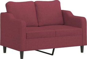 4dílná sedací souprava s polštáři vínová textil 3201800