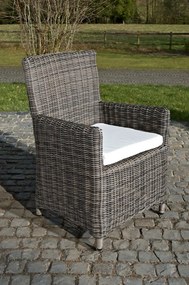 Židle Fontana / Sankt Marlo Cremeweiss 5mm – šedá-meliert